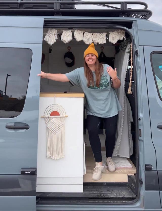 Woman who quit job to live ‘free’ on the road in van says it’s ‘not ...