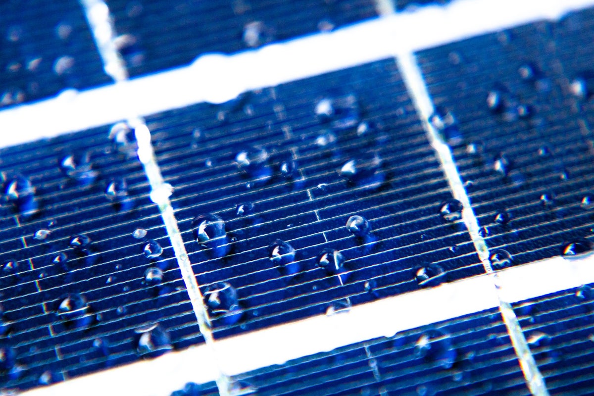 Solar panel tech breakthrough generates electricity from rain | The ...