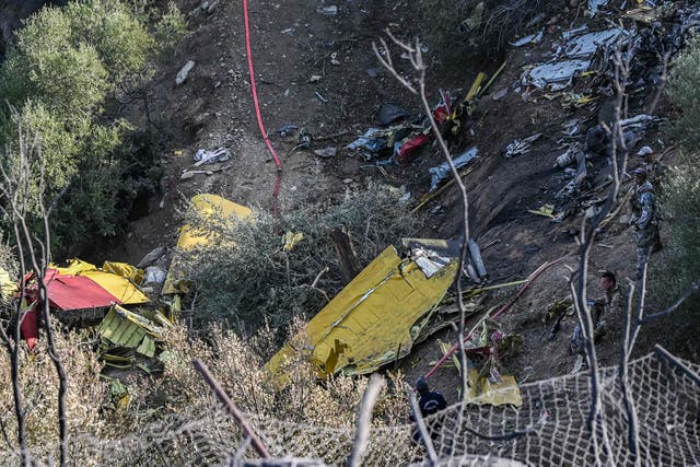 Greece plane crash: Fire fighting plane crashes to the ground in Evia ...