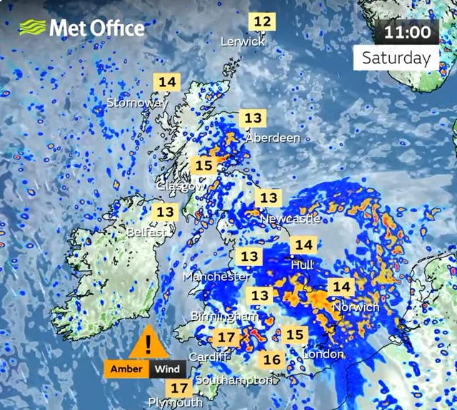 Storm Antoni: Met Office upgrades weather warning as England set to be ...