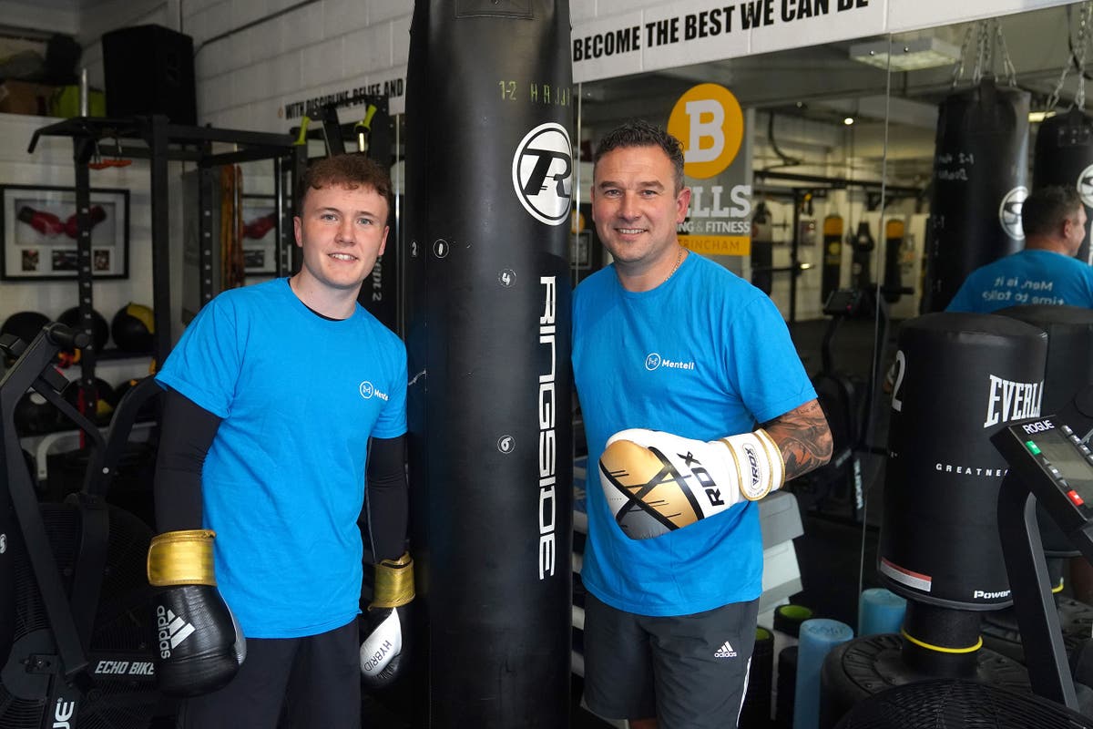 Father and son seek help to beat boxing challenge for mental health ...