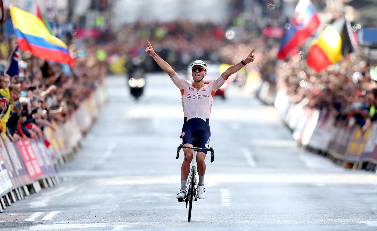 Mathieu van der Poel wins UCI World Championships after race hit by ...