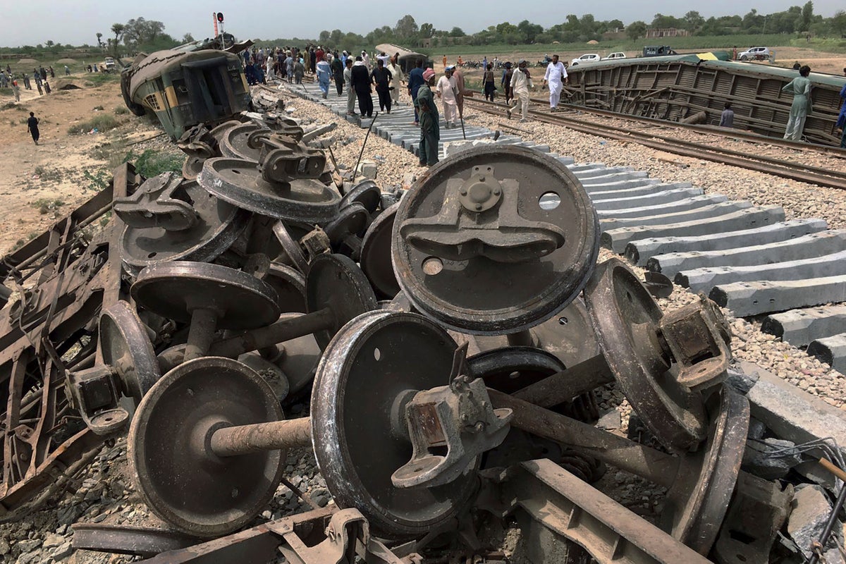 Engineers partially restore rail service after train derailed in ...