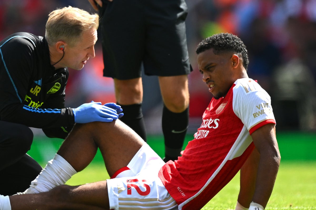 Jurrien Timber injury: Mikel Arteta provides update after Arsenal ...
