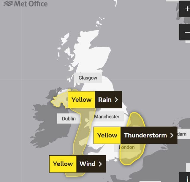 Storm Betty to bring heavy rain and 70mph winds amid UK weather ...