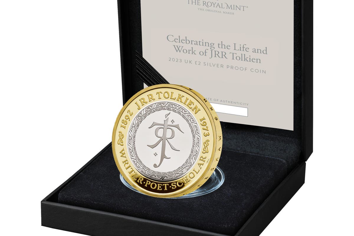 Coin decorated with JRR Tolkien monogram celebrates life and work of ...
