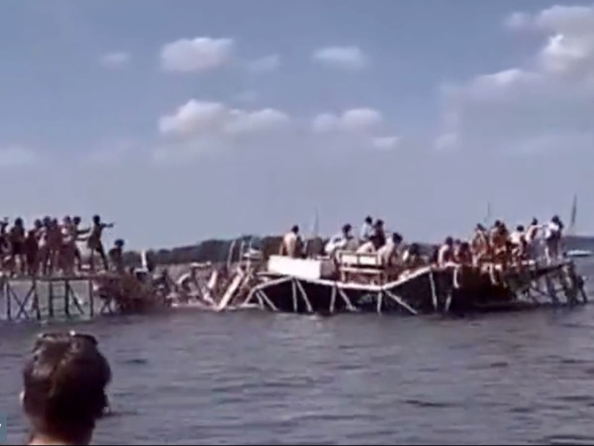 Dramatic video shows pier collapse at University of Wisconsin-Madison ...