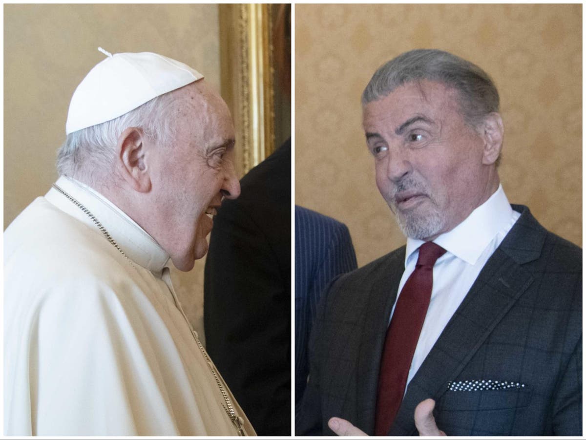 Sylvester Stallone blindsided by Pope Francis revelation while visiting ...