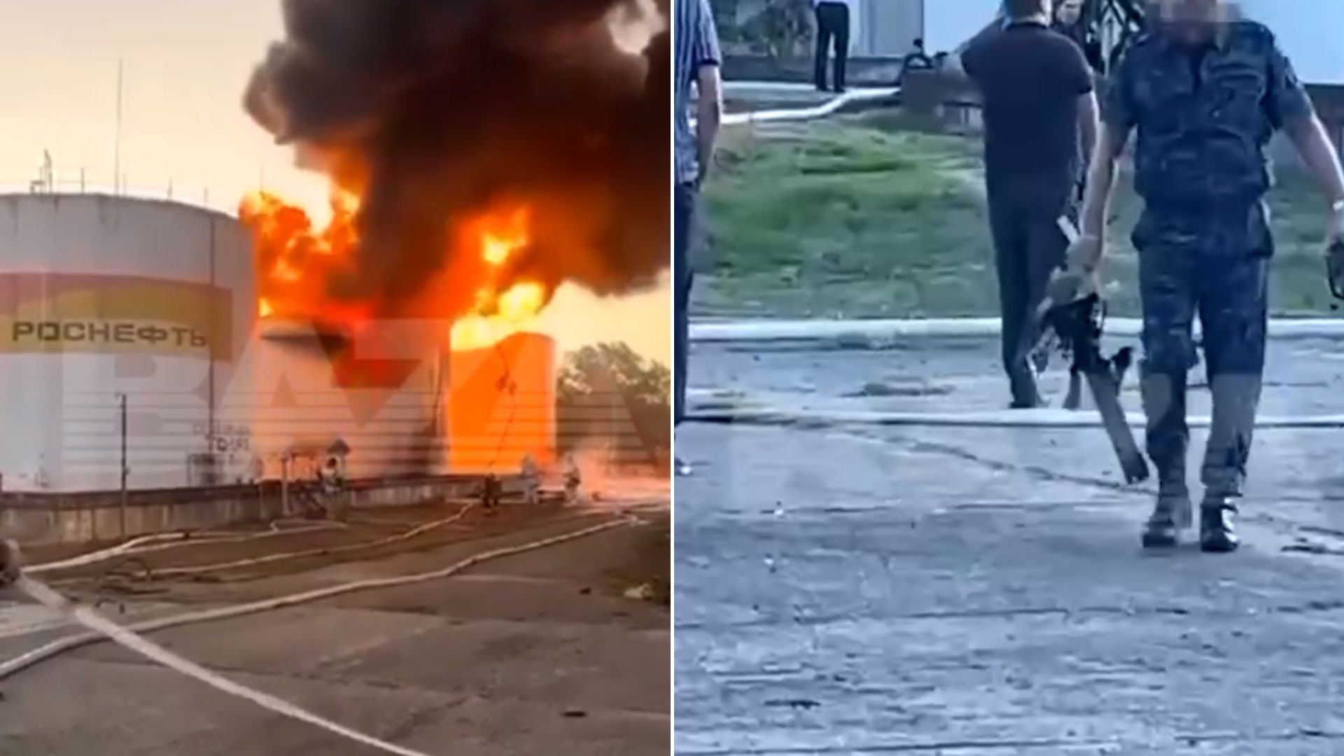 Sochi fuel depot goes up in flames in suspected first drone strike on ...