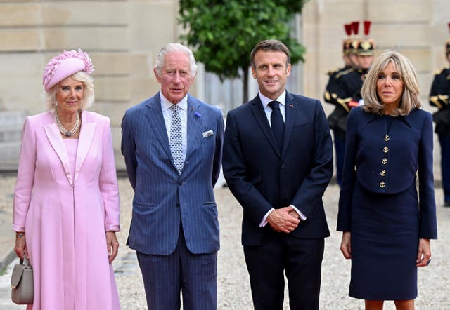 King Charles and Camilla join Macron and stars at lavish state banquet ...