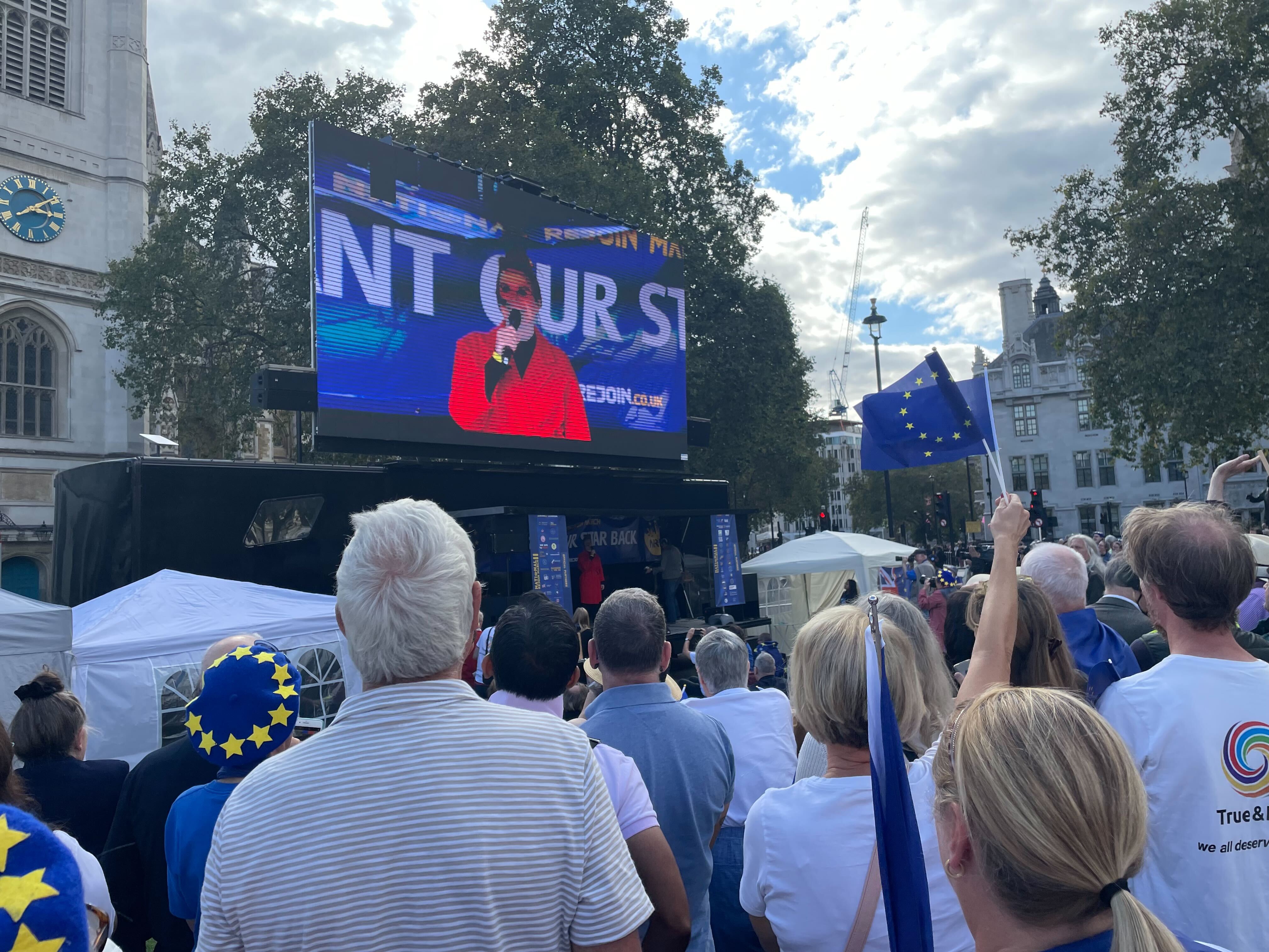 Campaign to rejoin EU gathers strength at protest march | The Independent