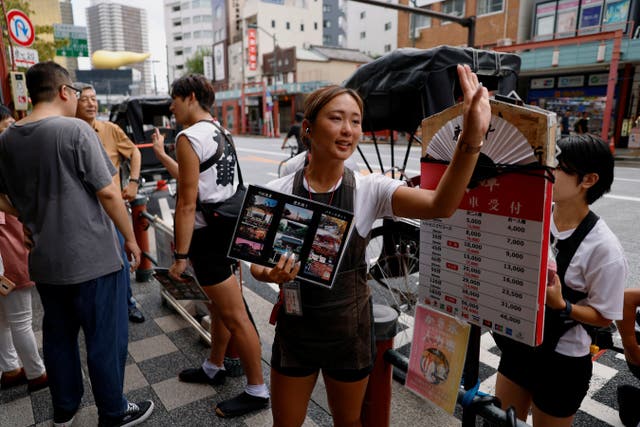 Social media inspires Japanese women to dash into rickshaw pulling ...