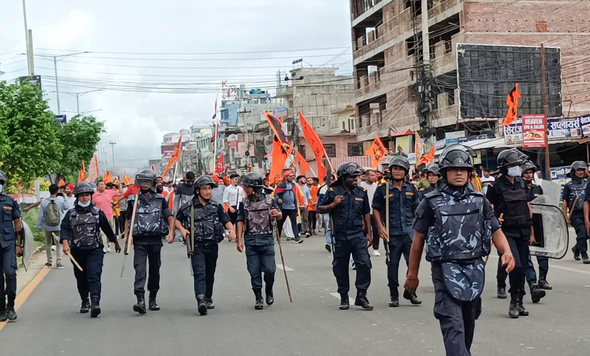 A Nepal town imposes a lockdown and beefs up security to prevent ...