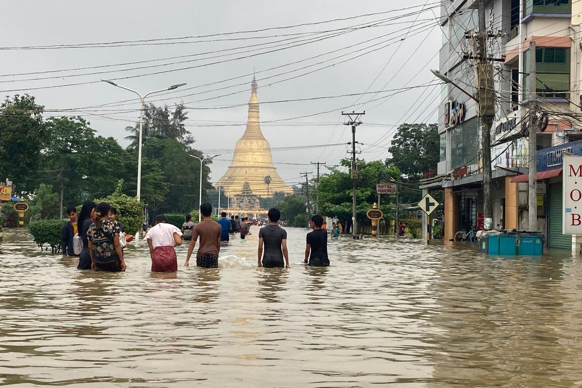 Heavy flooding in southern Myanmar displaces more than 14,000 people | The Independent