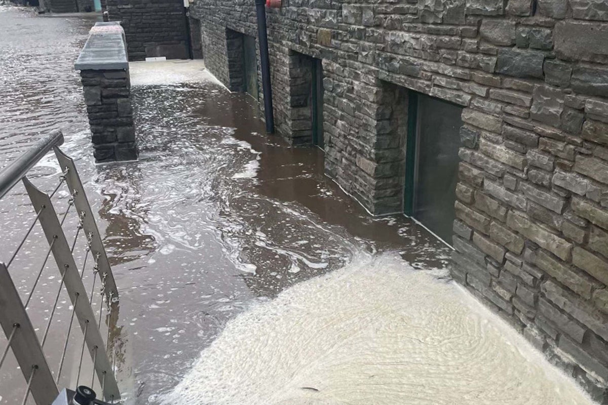 Homes and roads flooded as Storm Babet hits Ireland | The Independent