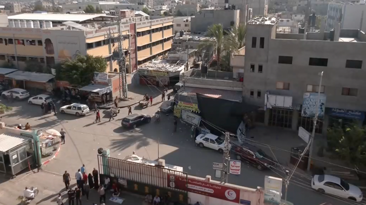 Watch a view from Nasser Hospital in Khan Younis, Gaza | The Independent