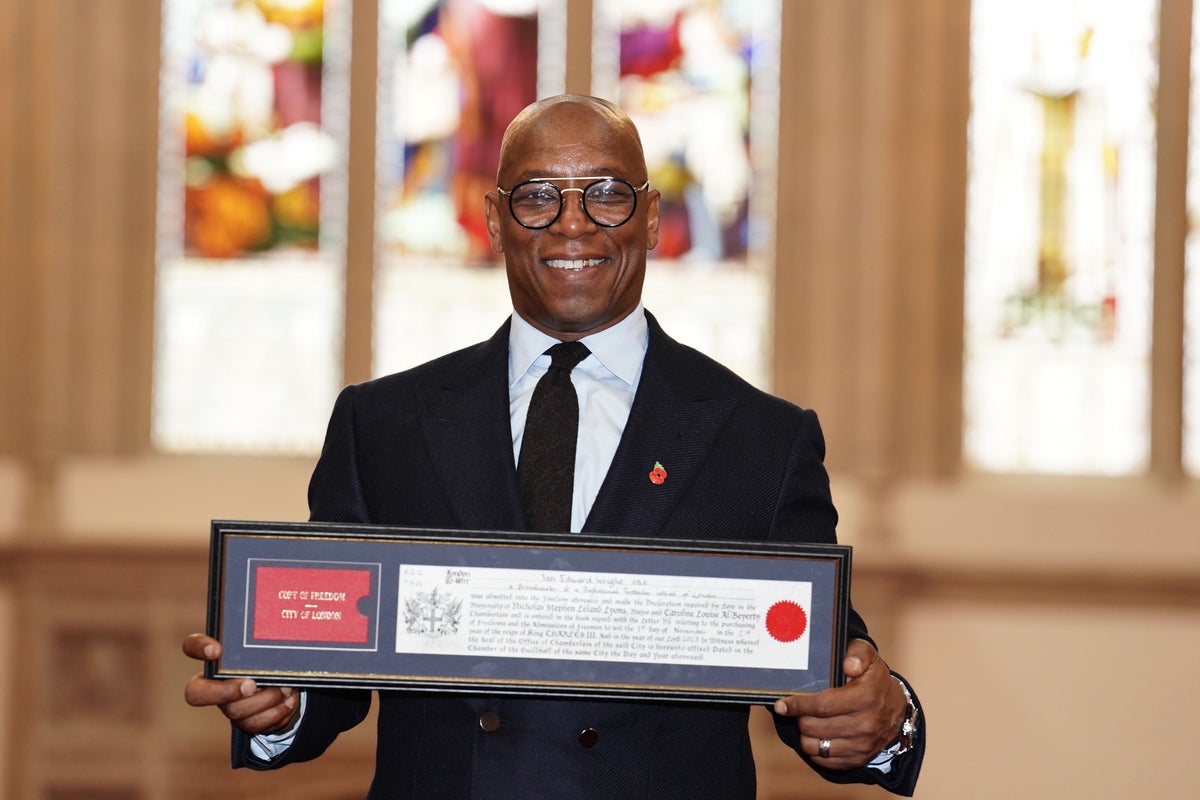 Ian Wright receives Freedom of the City of London | The Independent