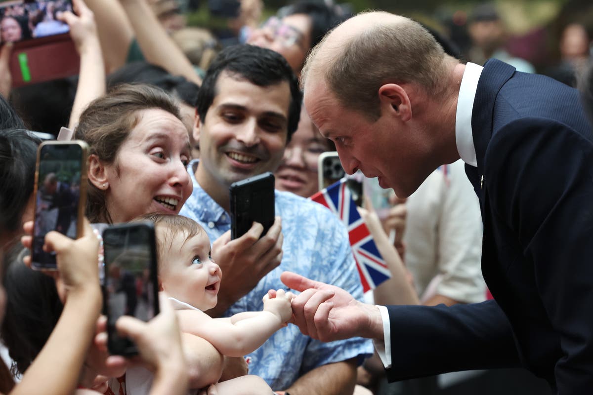 Baby bites Prince William’s finger | The Independent