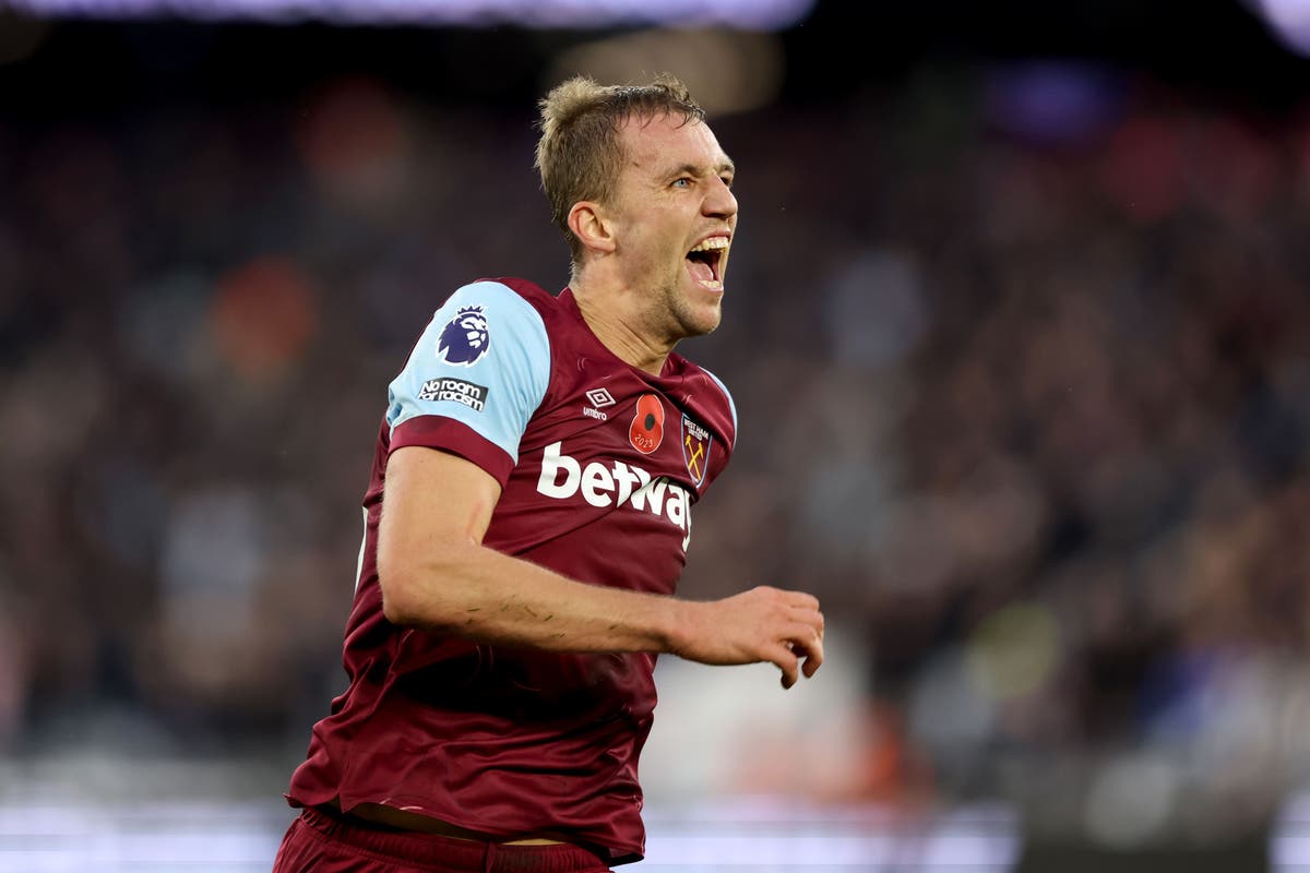 Tomas Soucek heads winner as West Ham come from behind in five-goal ...