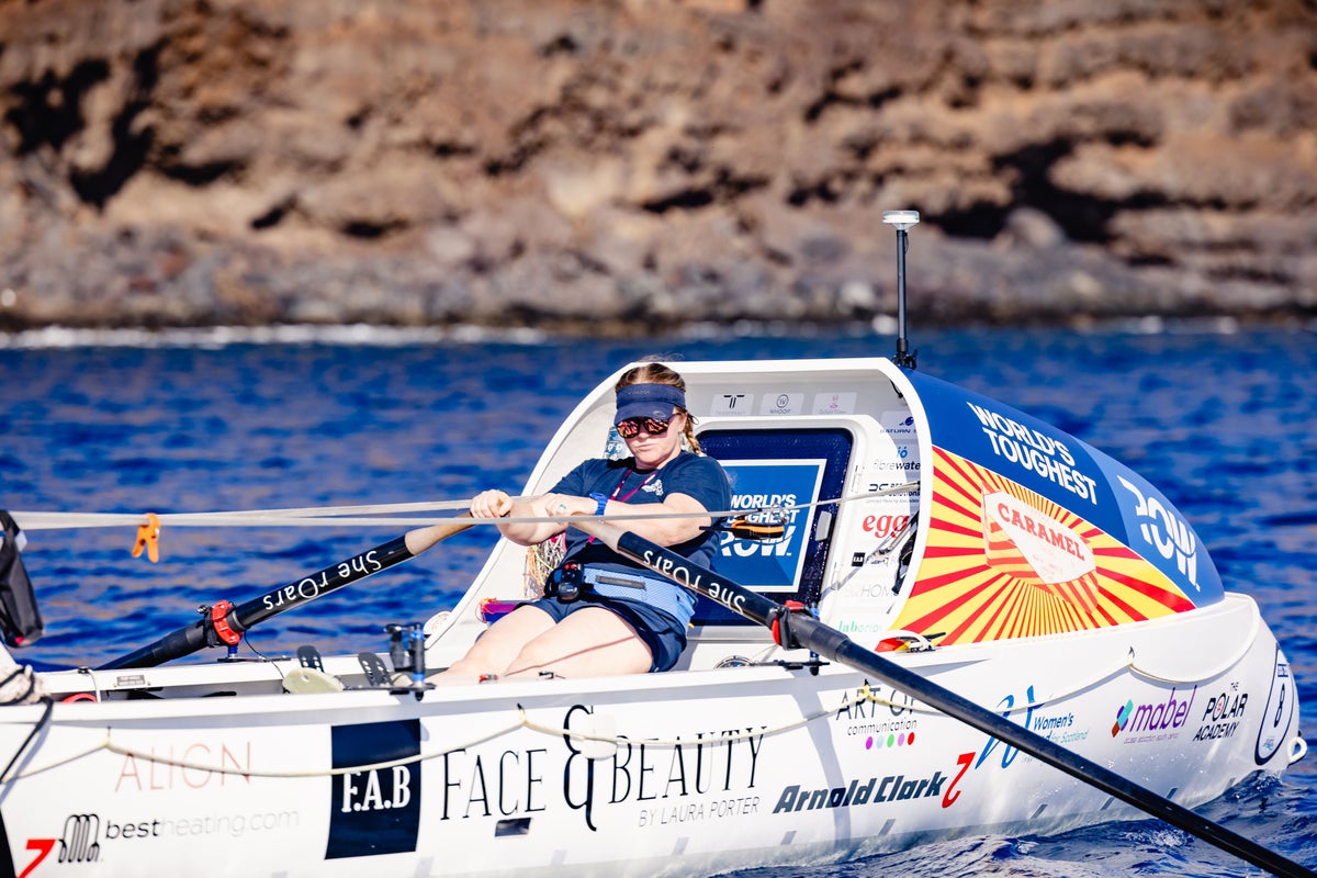 Amateur rower hopes to inspire sons by conquering solo Atlantic ...