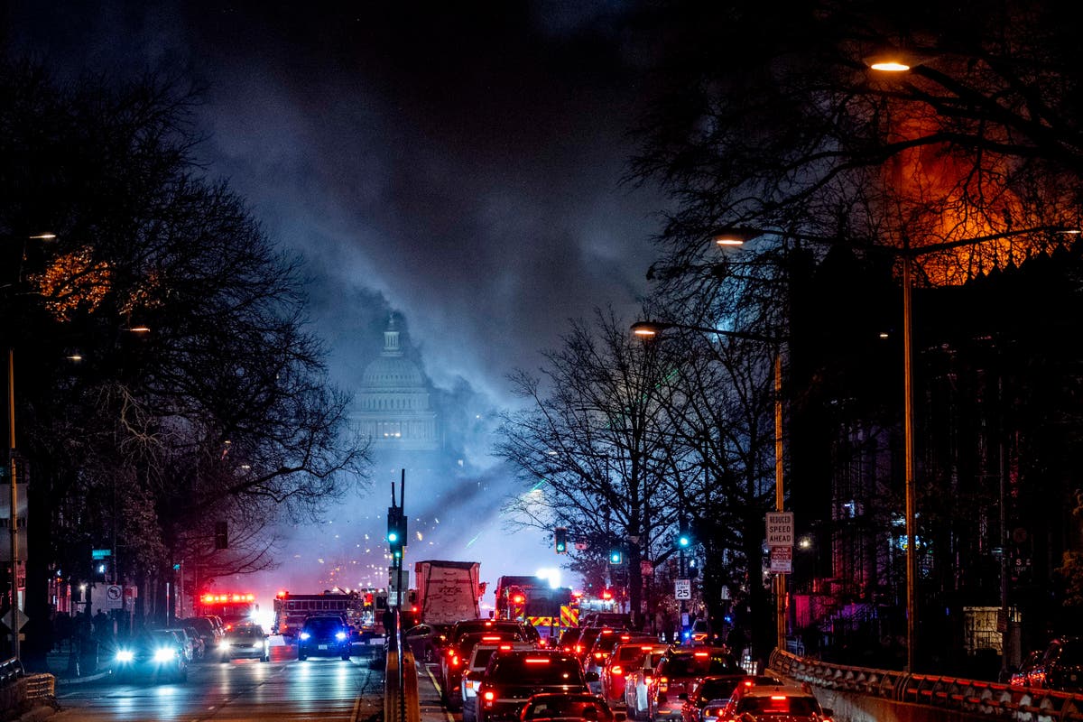 DC firefighters battle blaze in historic firehouse near US Capitol ...