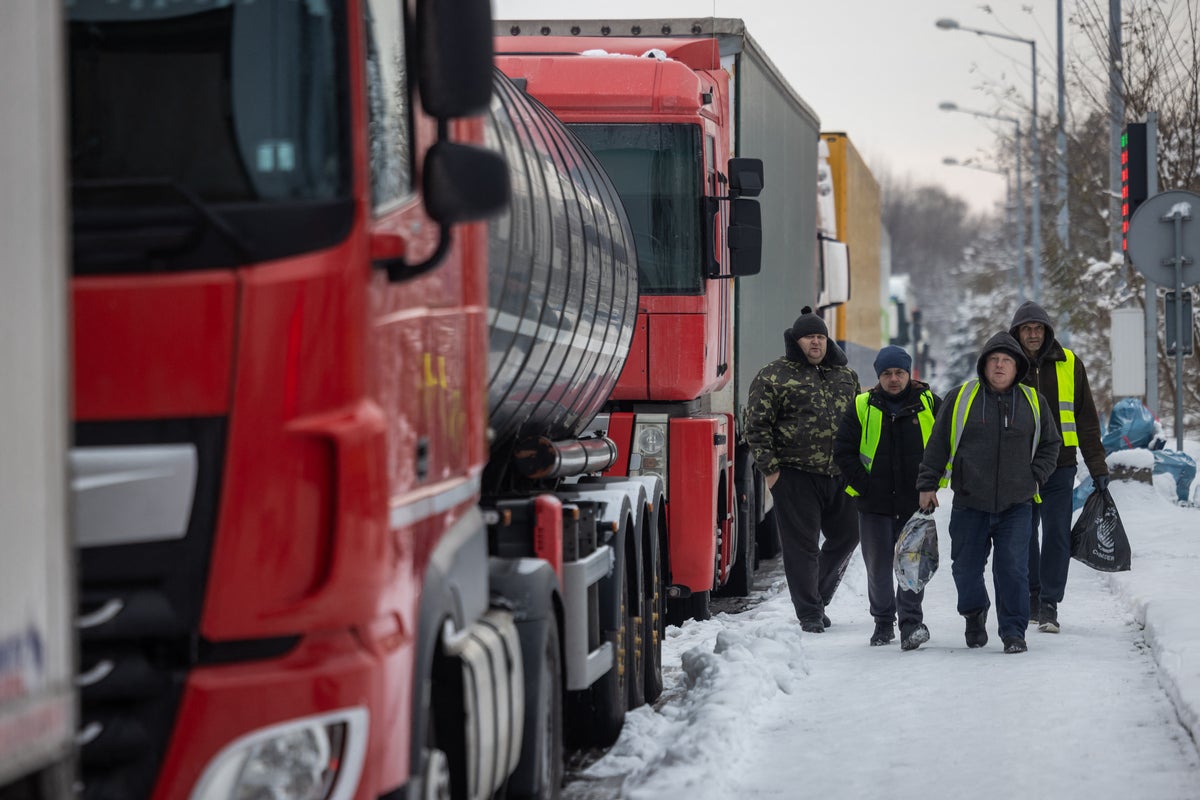 Third Ukrainian truck driver dies waiting at Poland border | The ...