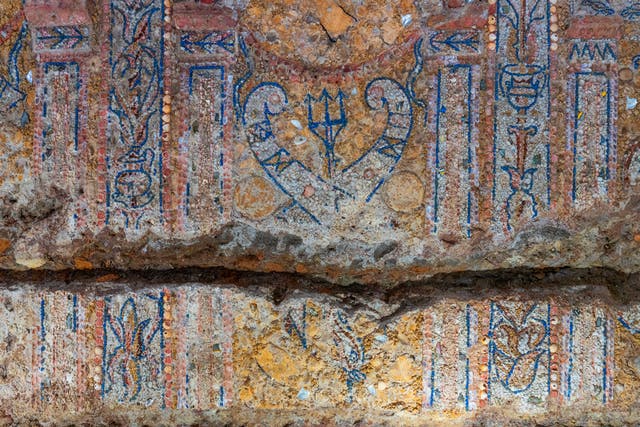 Two thousands year-old mosaic made of shells and coral found buried ...