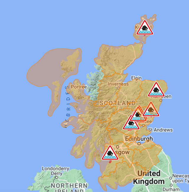 Storm Gerrit map: Weather warnings in your area as UK faces snow, rain ...