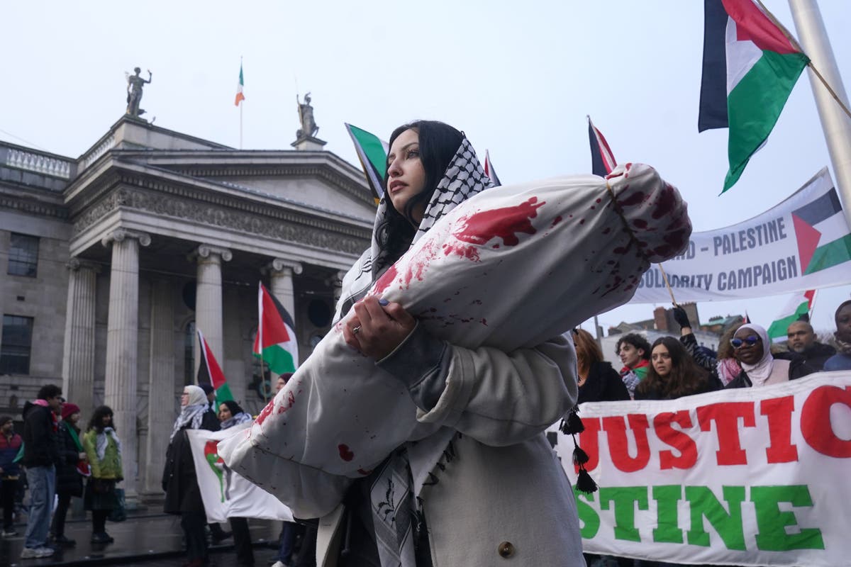 Thousands join pro-Palestinian march in central Dublin | The Independent