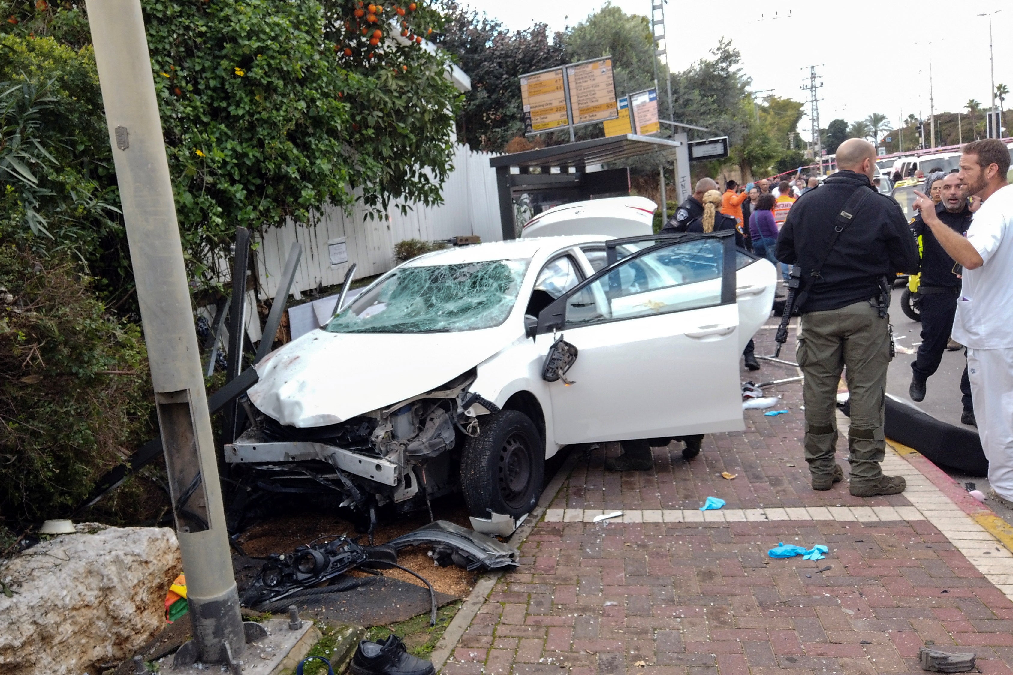 At least 1 dead and 17 injured after being rammed by car in Israeli ...