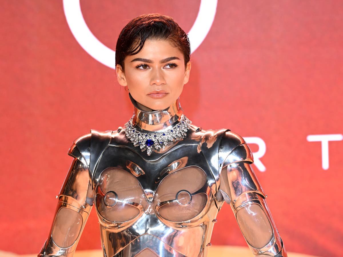 Zendaya Steals The Show At Dune 2 Premiere In Vintage Mugler Robot Suit