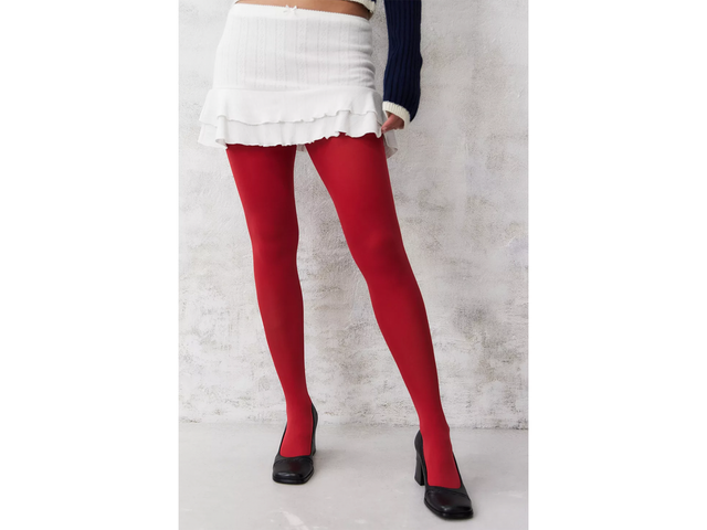 London Fashion Week street style: Red tights and short skirts | The ...