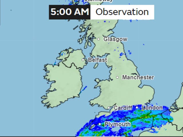 UK weather map: Which areas will see most rain as Met Office issues ...