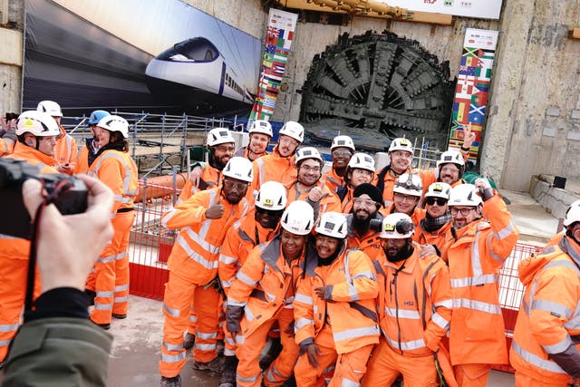 Fireworks as giant machine digging HS2’s longest tunnel finally breaks ...