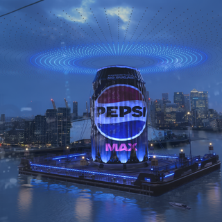 New-look Pepsi logo ripples, pops and fizzes its way across iconic ...