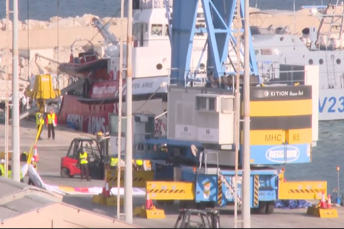 Watch again: Humanitarian aid for Gaza loaded onto first rescue vessel ...