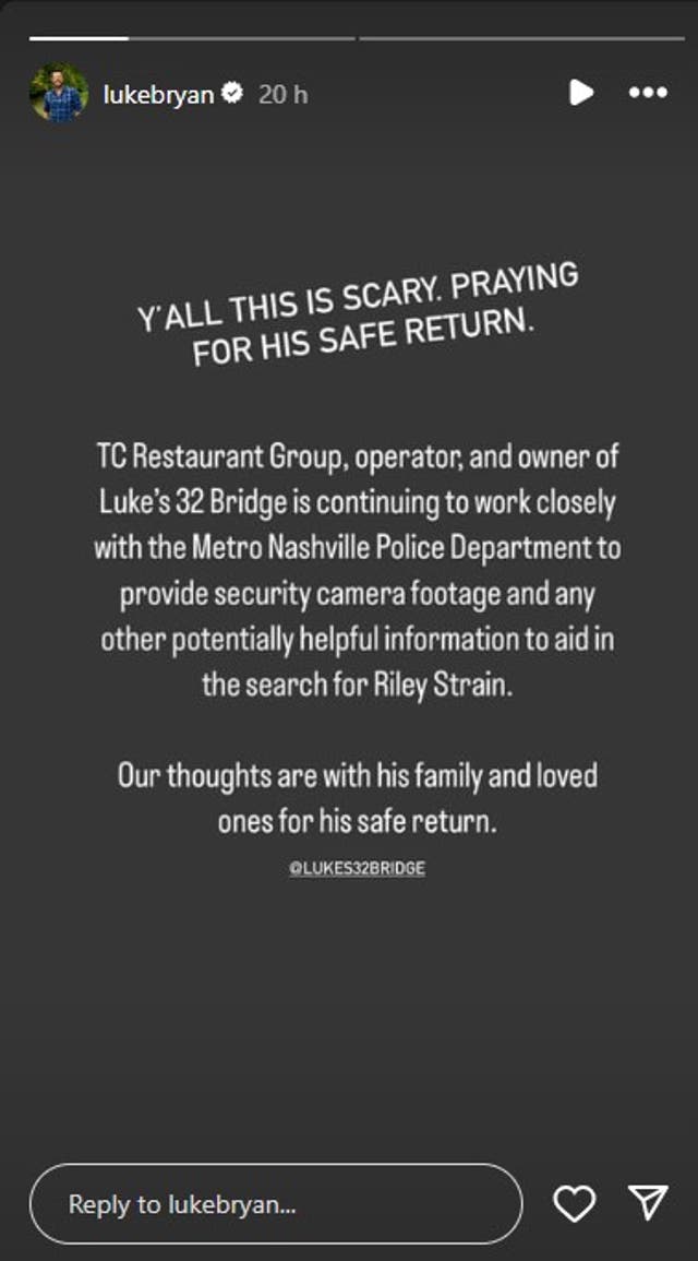Country star Luke Bryan speaks out after Missouri student vanished from ...