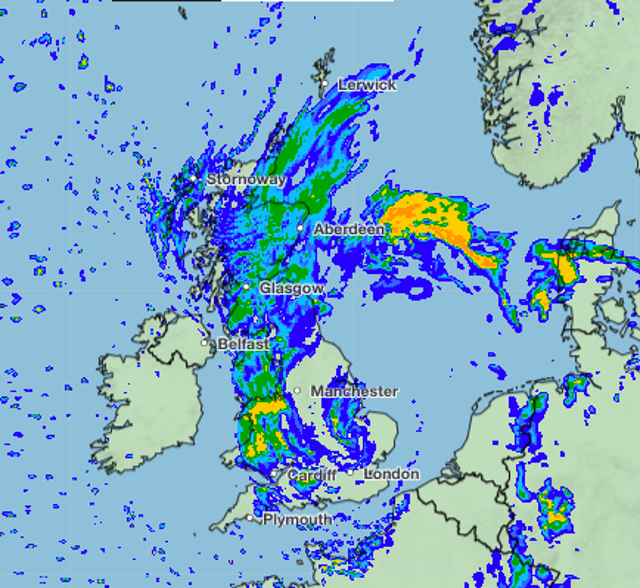 Mapped: Where 65mph winds and lashing rain will hit as Met Office ...