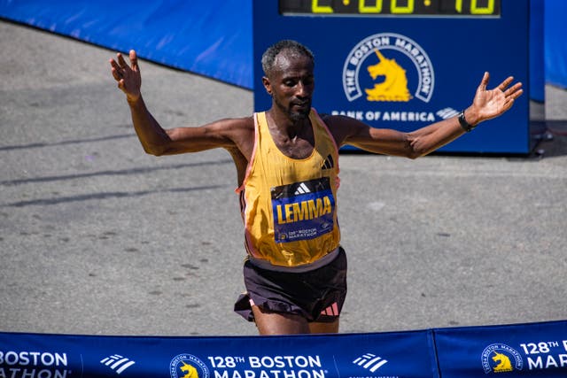 Boston Marathon 2024 LIVE: Results as Sisay Lemma wins but misses ...