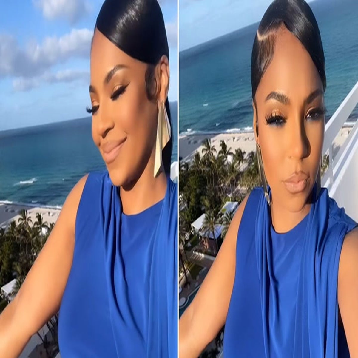 Ashanti And Nelly On The Beach Ashanti Shows Off Baby Bump After