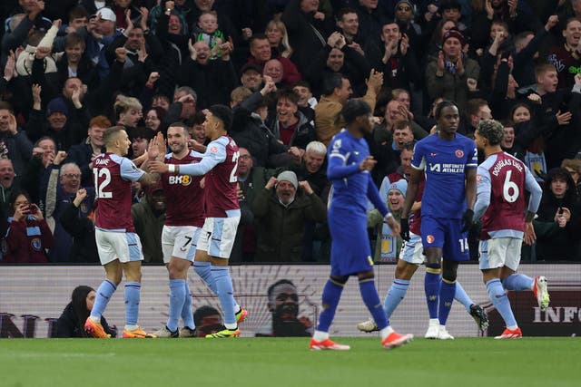 Late VAR drama denies spirited Chelsea wild comeback win at Aston Villa ...