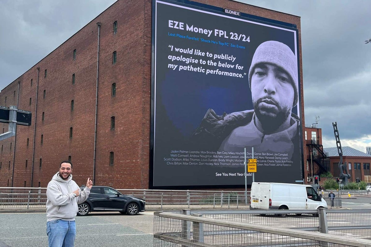 Fantasy football player’s forfeit goes viral after coming last in ...