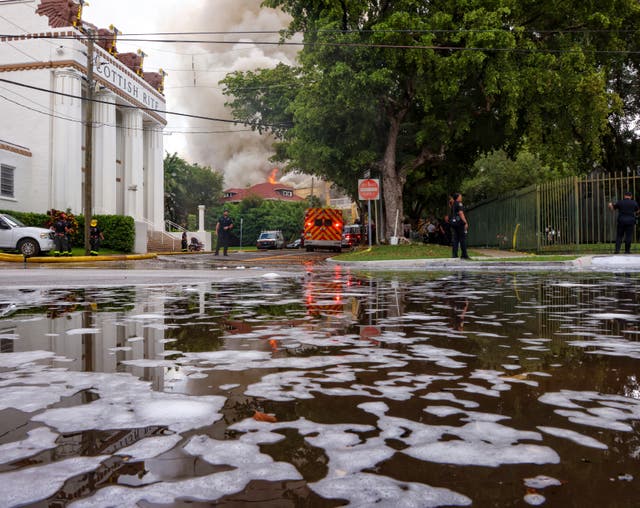 Miami fire: Suspect in custody after shooting employee and setting fire ...