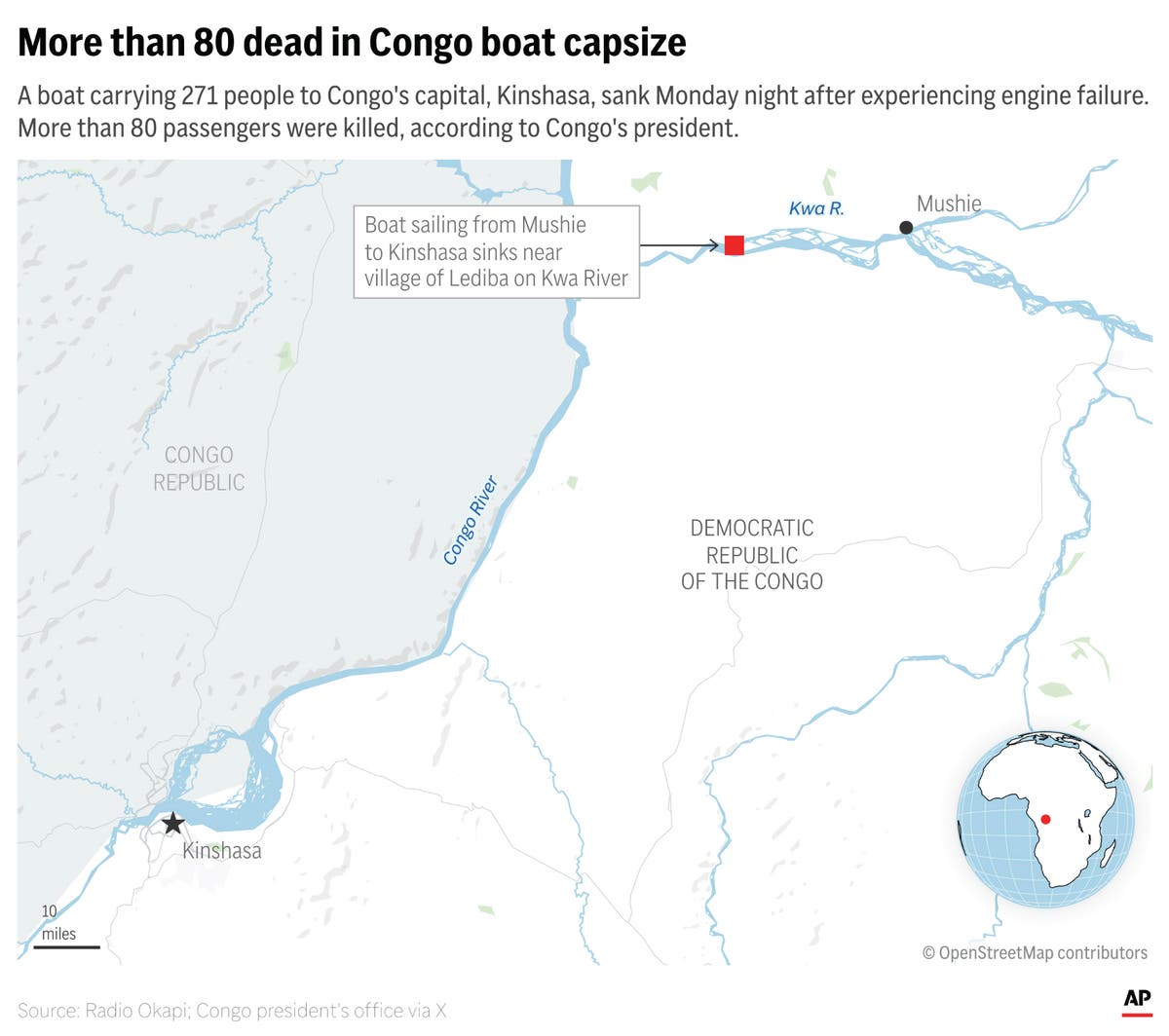 More than 80 passengers killed in the latest boat accident in Congo ...