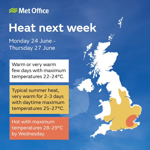 Heatwave likely as UK set to bask in highest temperatures of the year ...