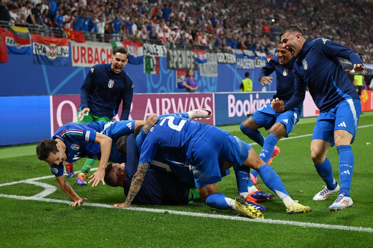 Croatia v Italy LIVE: Result and reaction as Azzurri snatch last-gasp ...