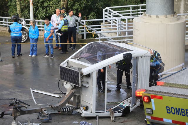 At least one dead and hundreds trapped after cable car falls to the ...