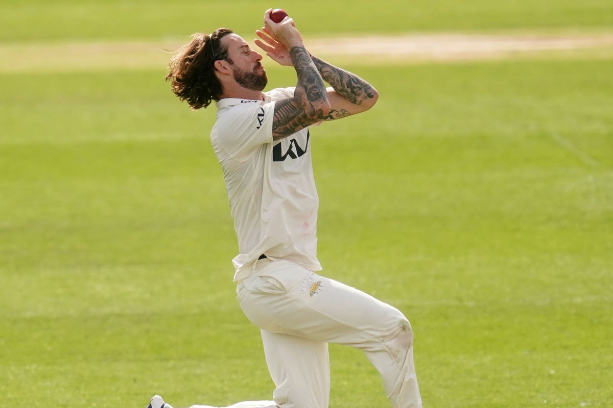 Surrey have the edge after 14 wickets fall on second day of top-of ...