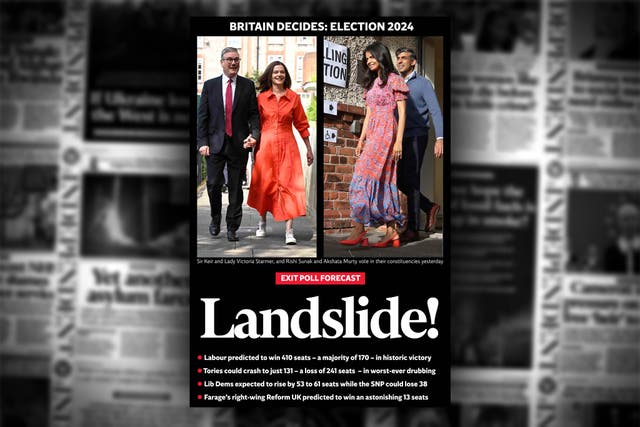 Starmer and Labour set for huge majority as exit poll predicts record ...