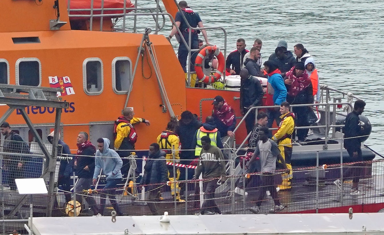 Children among migrants brought ashore in Dover as Channel crossings ...